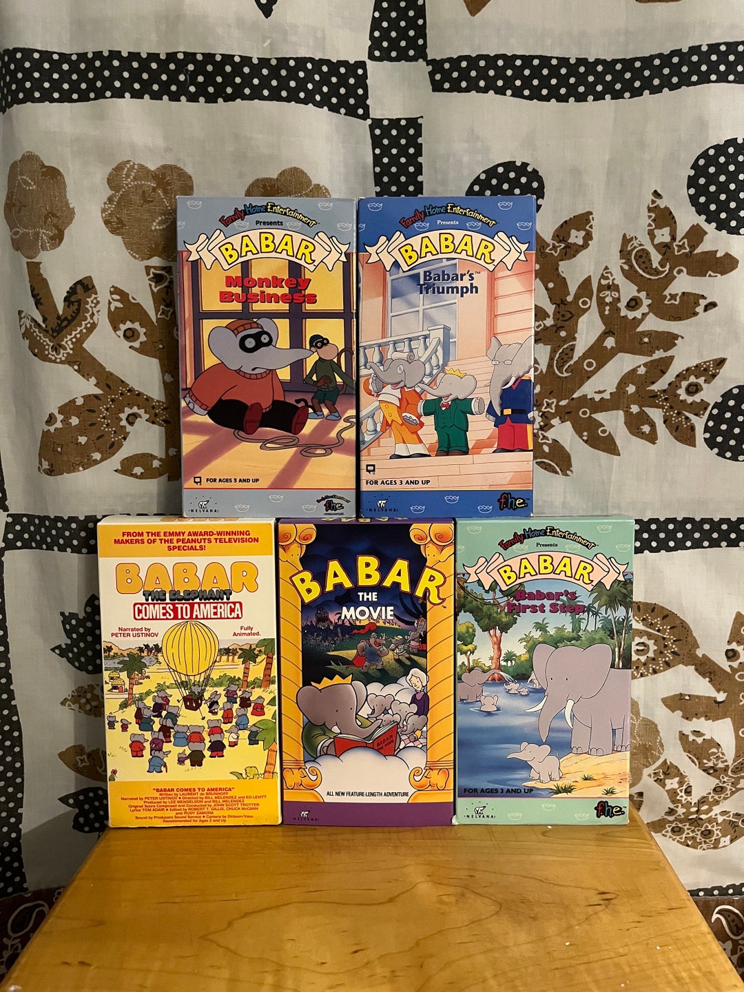 Vintage Babar the Elephant VHS Movie TV Shows Childrens Cartoon Kids ...