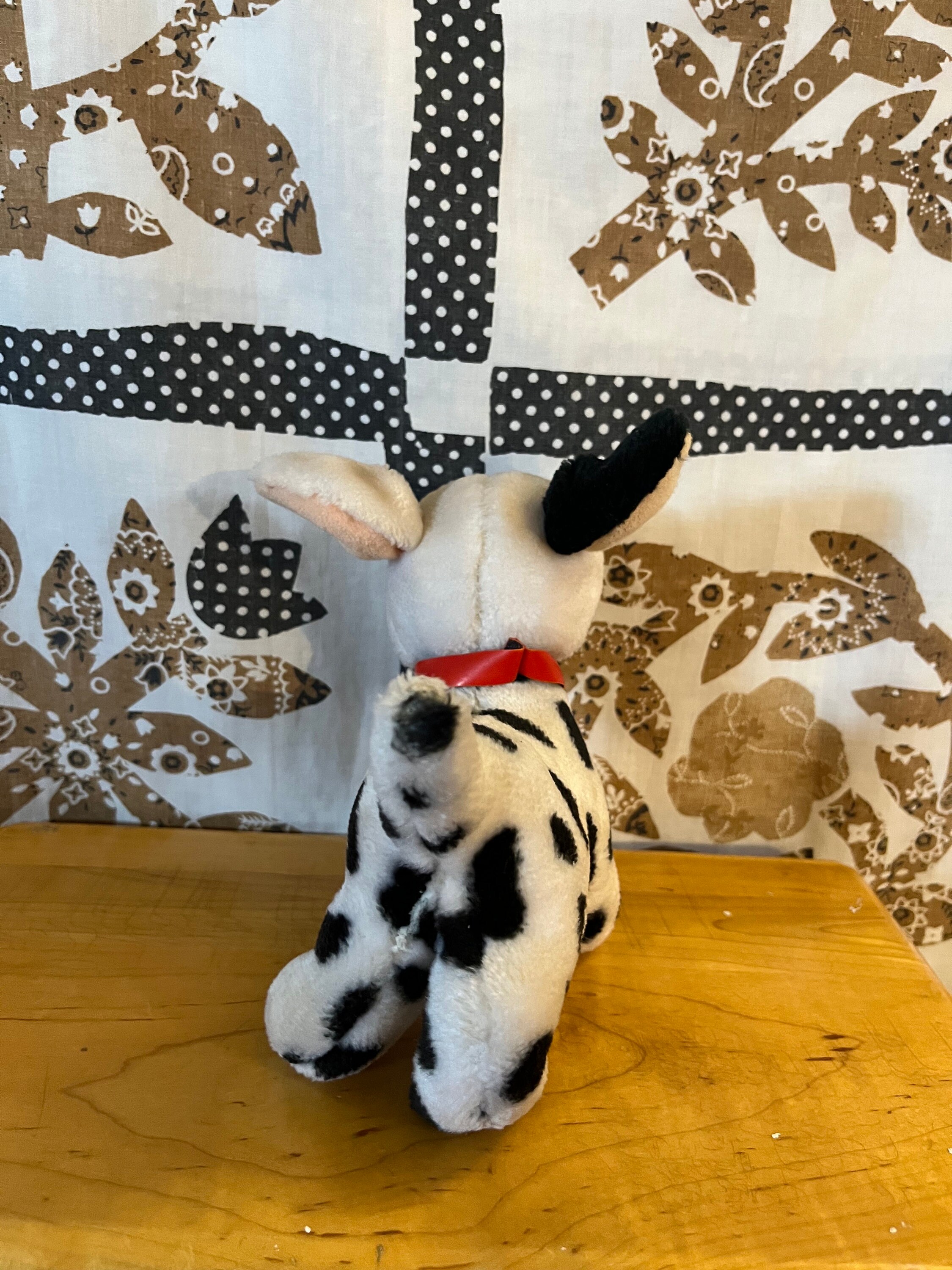 Disney 101 Dalmatians Patch Plush Puppy Dog Doll Red Collar Vintage ...