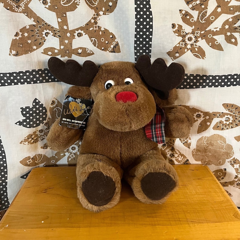 Christmas Rudolph Reindeer Plush Cute 11 Rudolph the Red Nose Reindeer ...