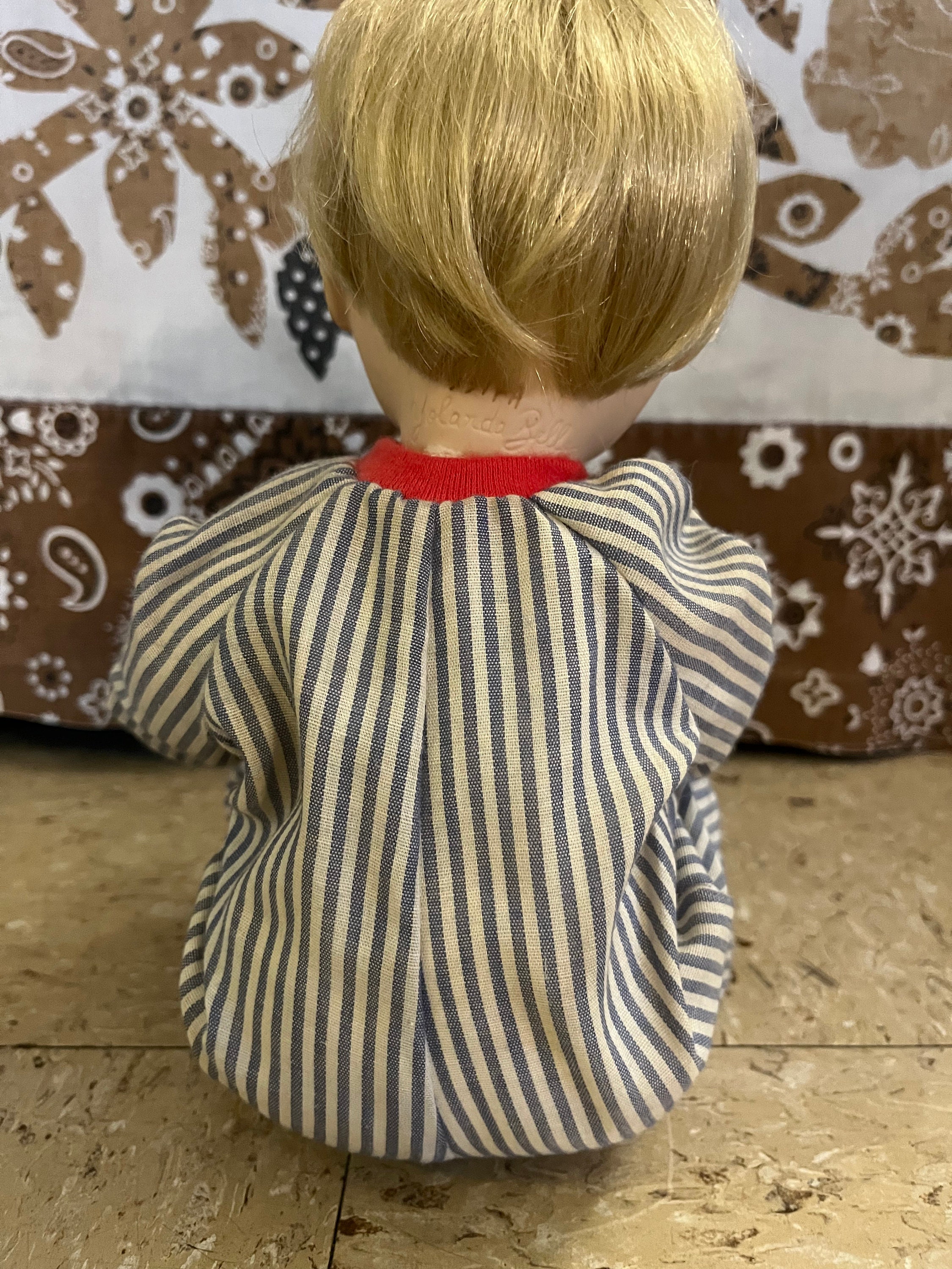 Vintage Train Conductor Boy Doll, Blonde Baby Dolls, Clown Baby Doll ...