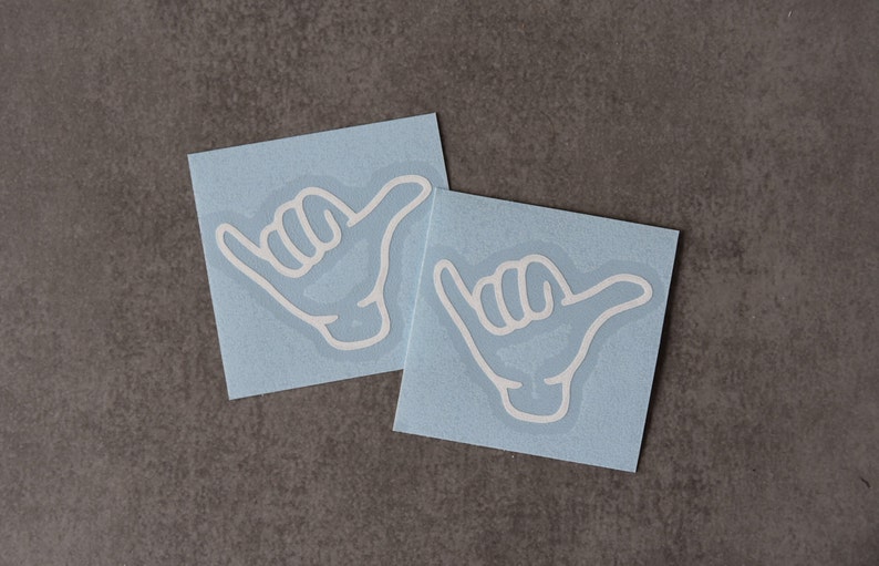 Shaka/hand Sign Sticker 2 Pack - Etsy