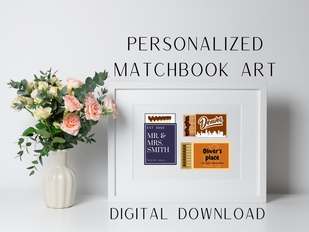 Custom Matchbook Collage (digital Print) - Etsy