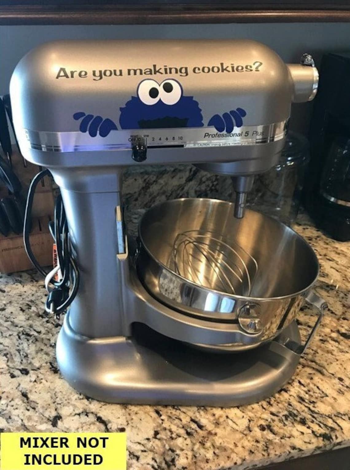 Decal for Kitchen Aid Stand Mixer Cookie Monster - Etsy