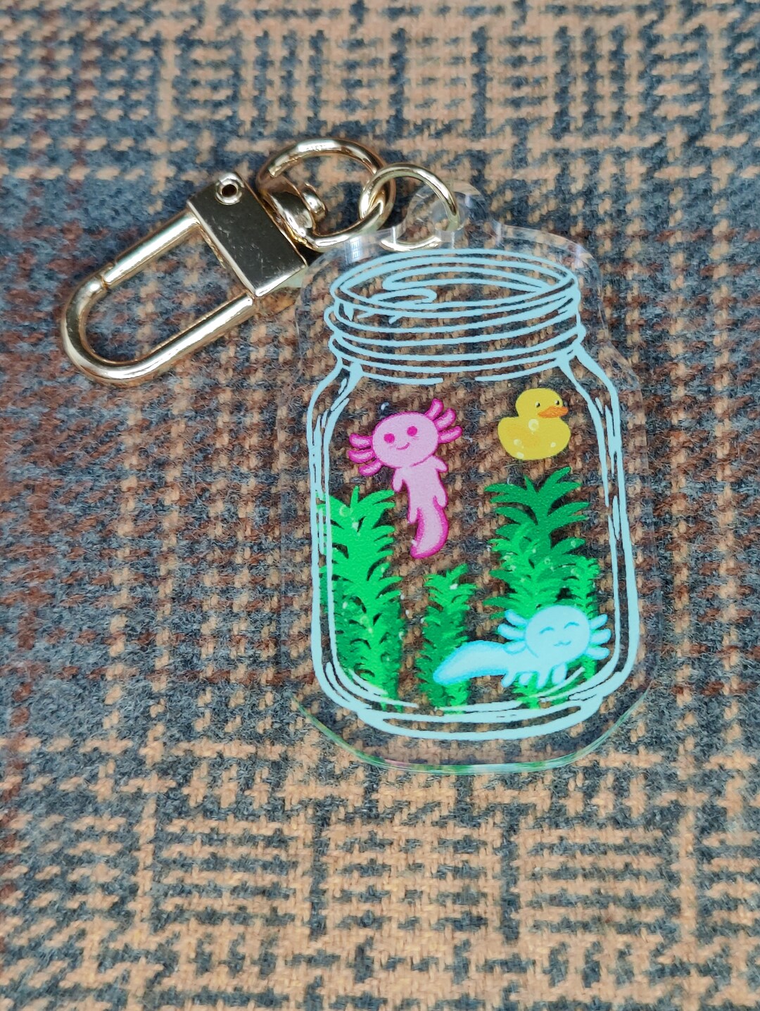 Axolotl Jar Acrylic Charm Cute Kawaii Aquatic Animal Axo - Etsy