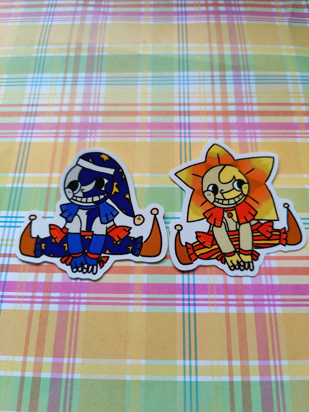 Sun and or Moon Fnaf Skrunky Sticker Unofficial Fanart - Etsy