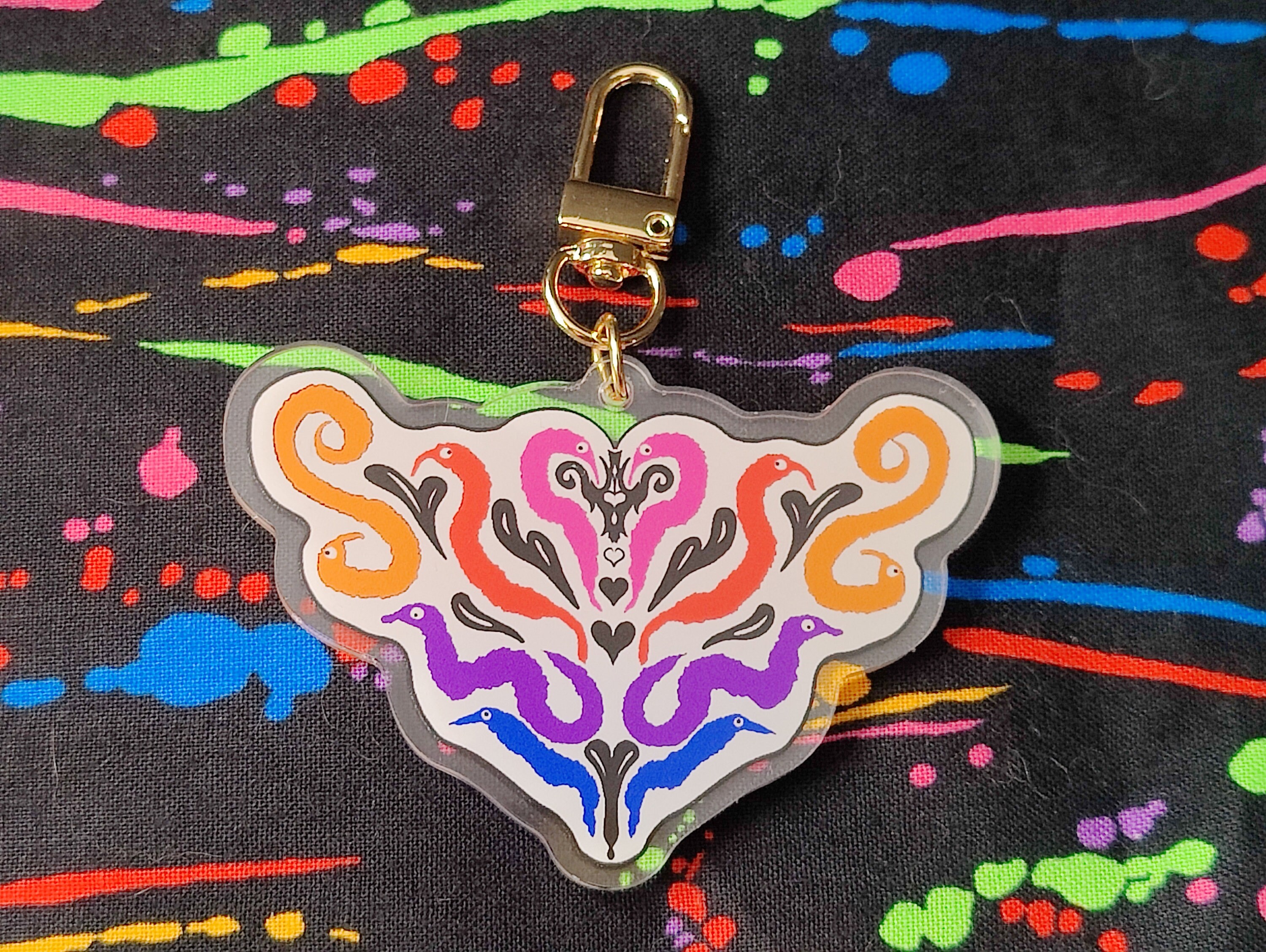 Worms on a String Succubus Mark Tattoo Acrylic Charm - Etsy