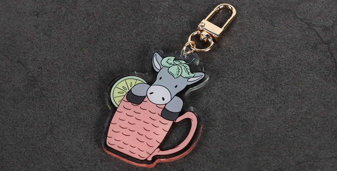 Alco-pals Moscow Mule Keychain Charm - Etsy