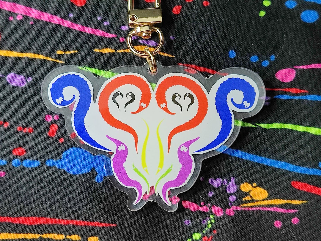 Worms on a String Succubus Mark Keychain (ver. 2) - Etsy