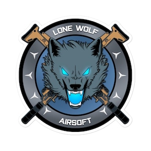 Lone Wolf Airsoft Logo Sticker - Etsy