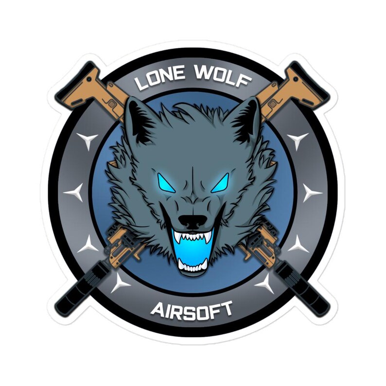 Lone Wolf Airsoft Logo Sticker - Etsy
