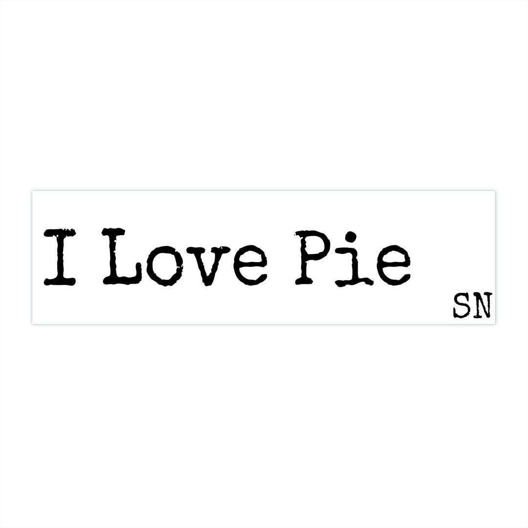 Pie Bumper Sticker - Etsy