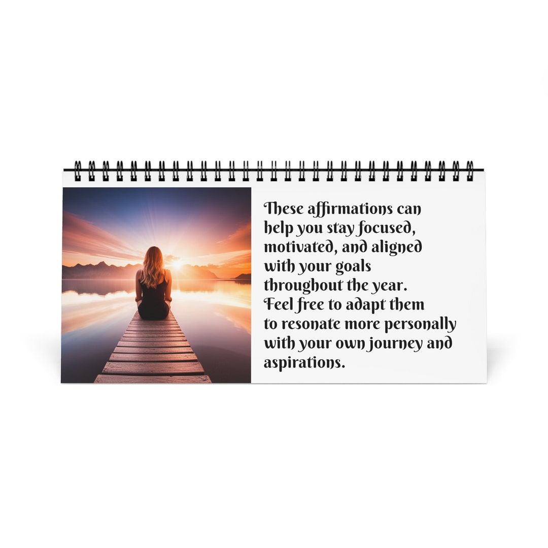 Affirmation Desk Calendar 2024 - Etsy