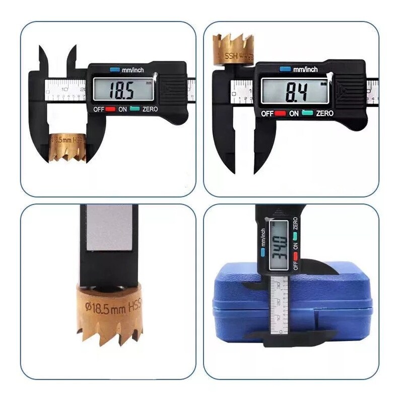 150mm 100mm Electronic Digital Caliper Carbon Fiber Dial Vernier ...