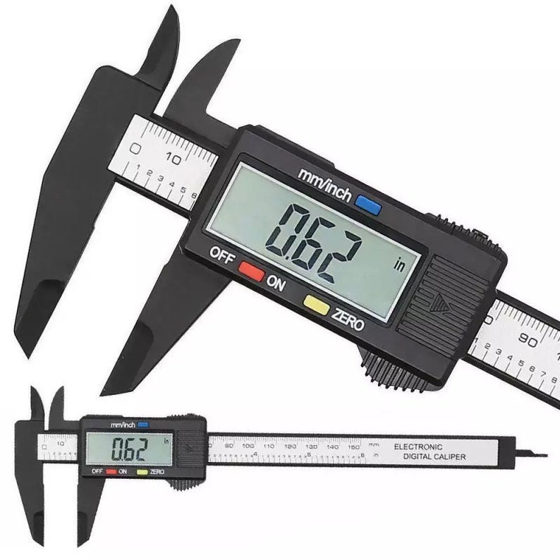 150mm 100mm Electronic Digital Caliper Carbon Fiber Dial Vernier ...