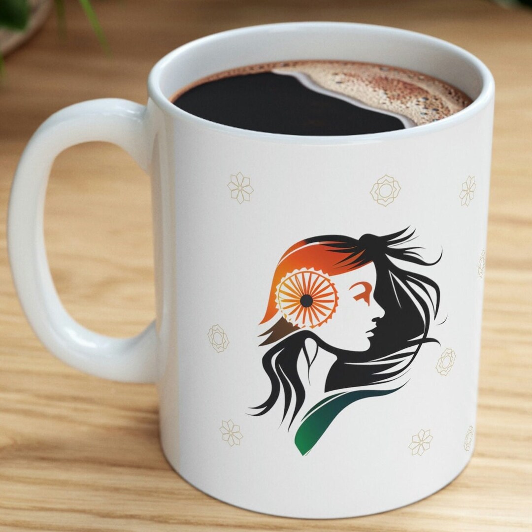 India Mug, Indian Flag, Gift for Indian, India, India Coffee Mug, Desi ...