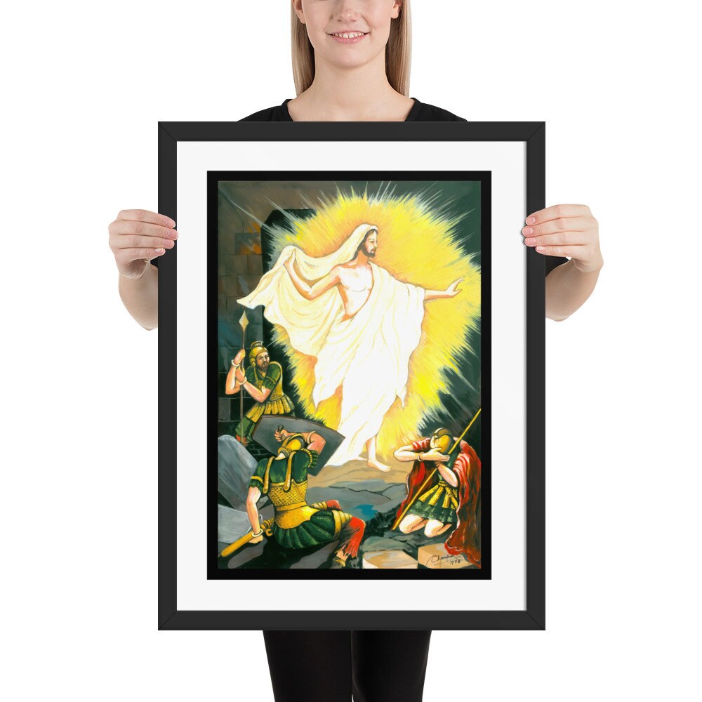 Resurrection of Jesus Classic Watercolor Art Painting Framed - Etsy