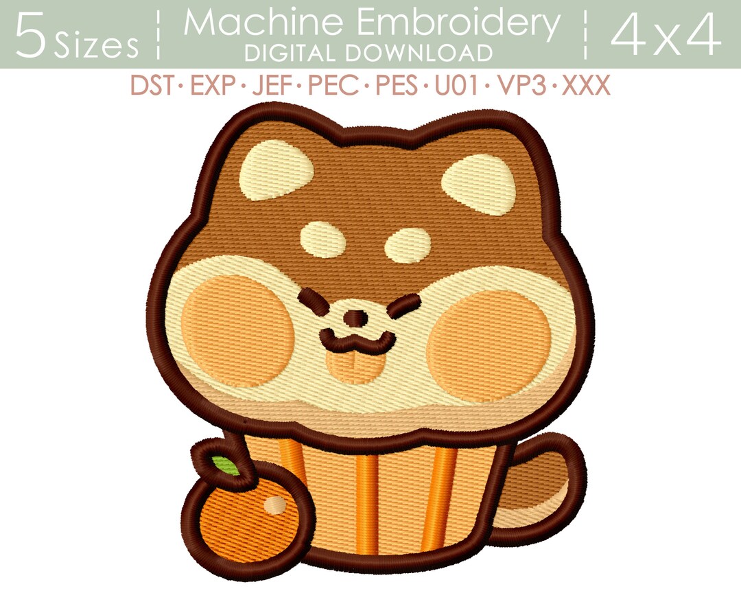 DIGITAL DOWNLOAD - Dog Muffin - Animal Sweets Theme - Machine ...