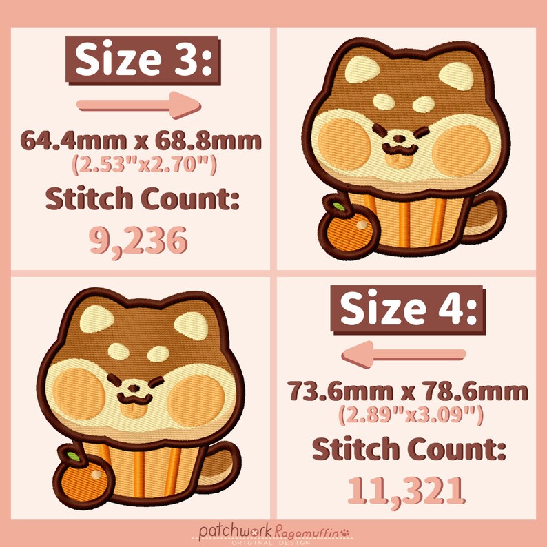 DIGITAL DOWNLOAD Dog Muffin Animal Sweets Theme Machine Embroidery ...