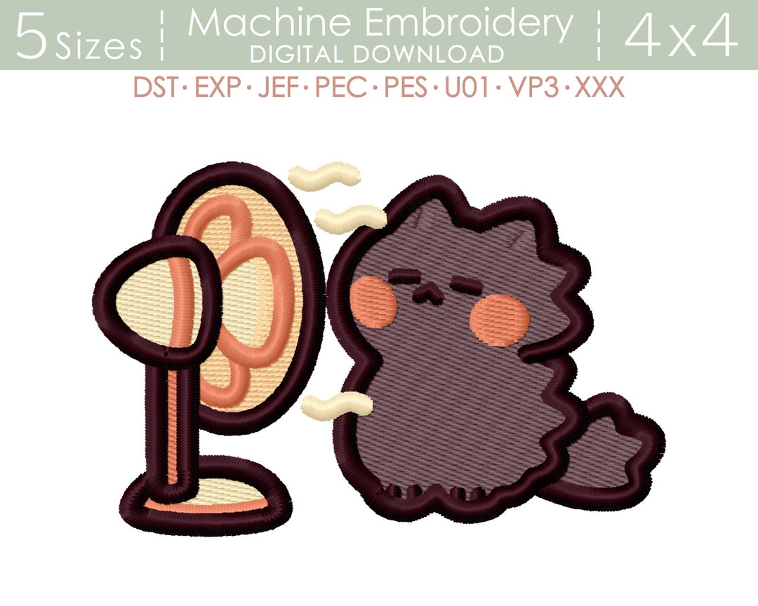 DIGITAL DOWNLOAD - Cat With Electric Fan - Cats Theme - Machine ...