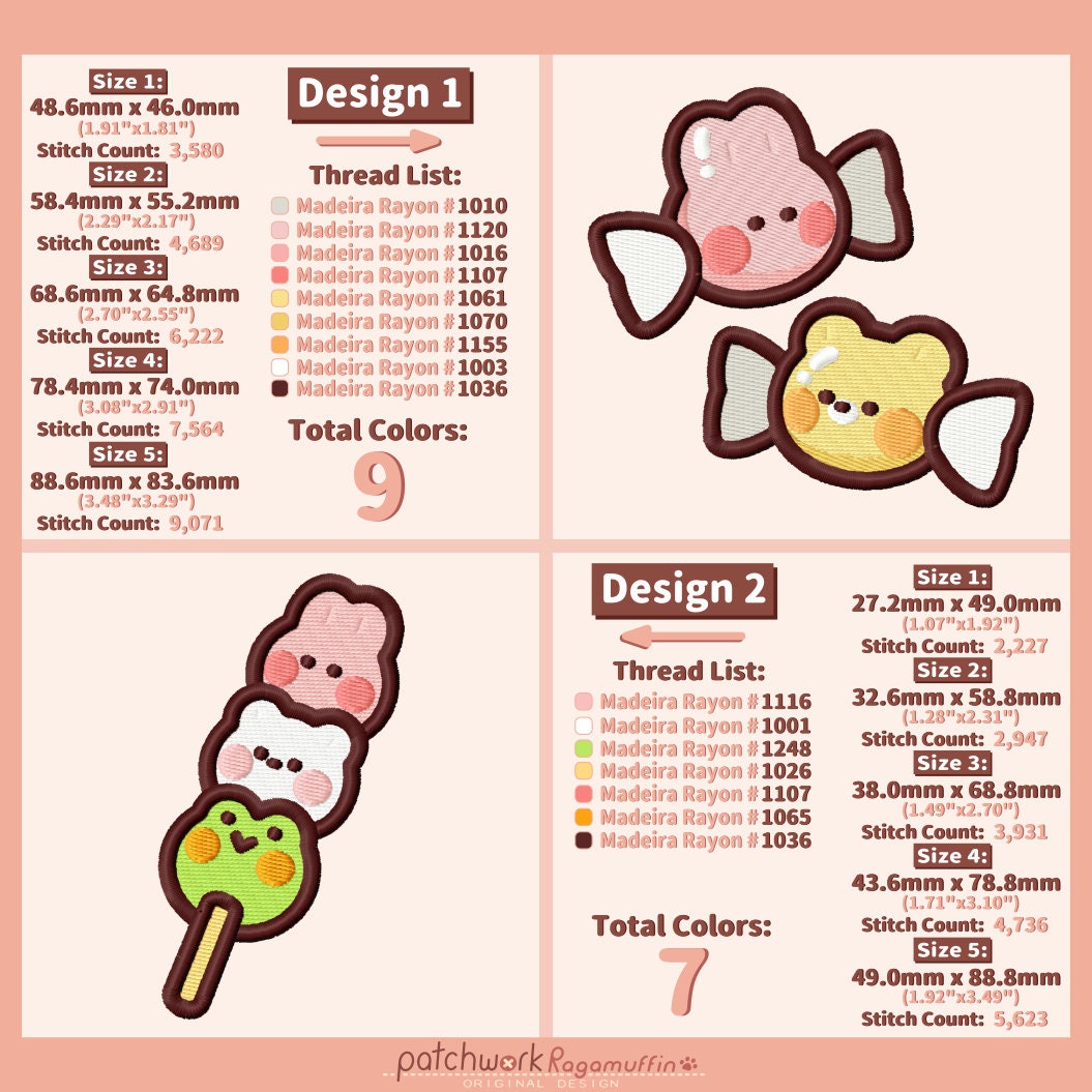 DIGITAL DOWNLOAD Animal Sweets Theme Bundle 10 Designs Machine ...