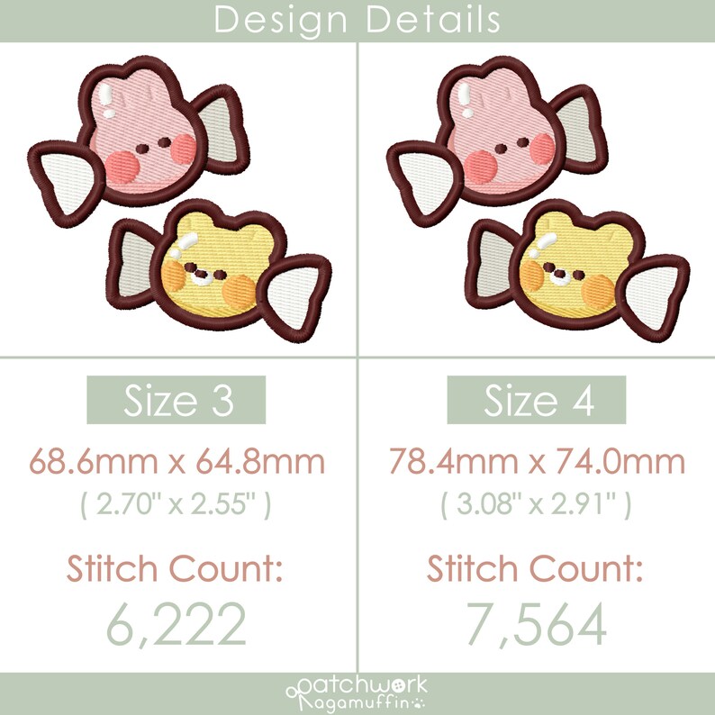 DIGITAL DOWNLOAD - Animal Candies - Animal Sweets Theme - Machine ...