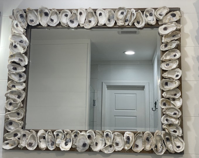 Rectangle Oyster Mirror - Etsy