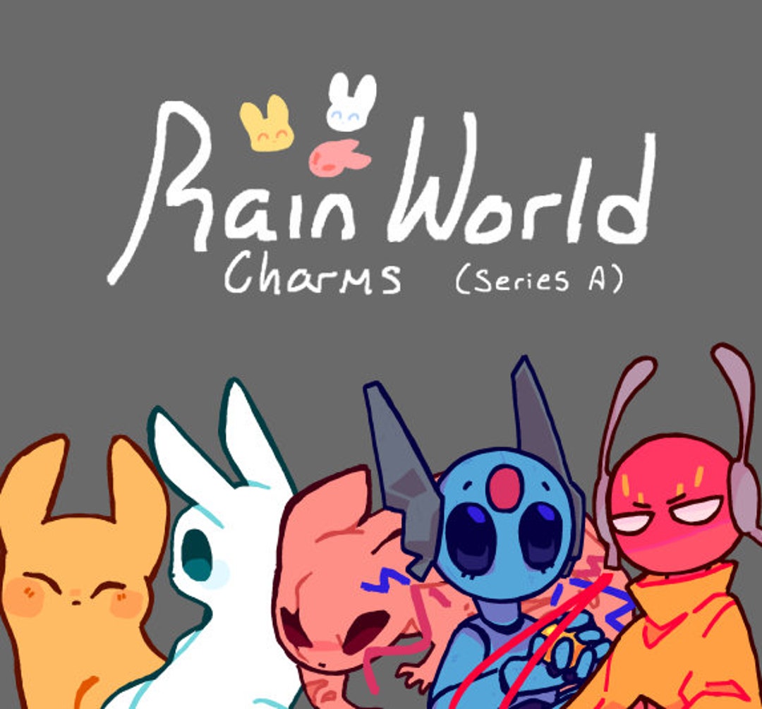 Rain World Acrylic Charms set 1 /// Looks to the Moon Five - Etsy