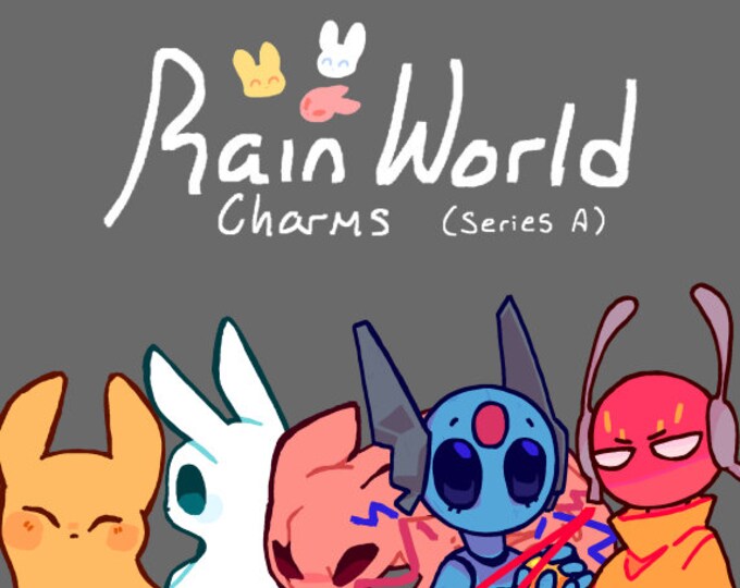 Rain World Acrylic Charms (set 1) /// Looks to the Moon, Five Pebbles ...