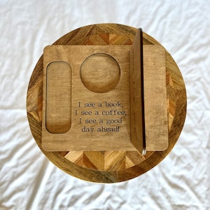 CUSTOM MESSAGE Book Stand Personalized Wooden Book Stand Book Mark Book ...