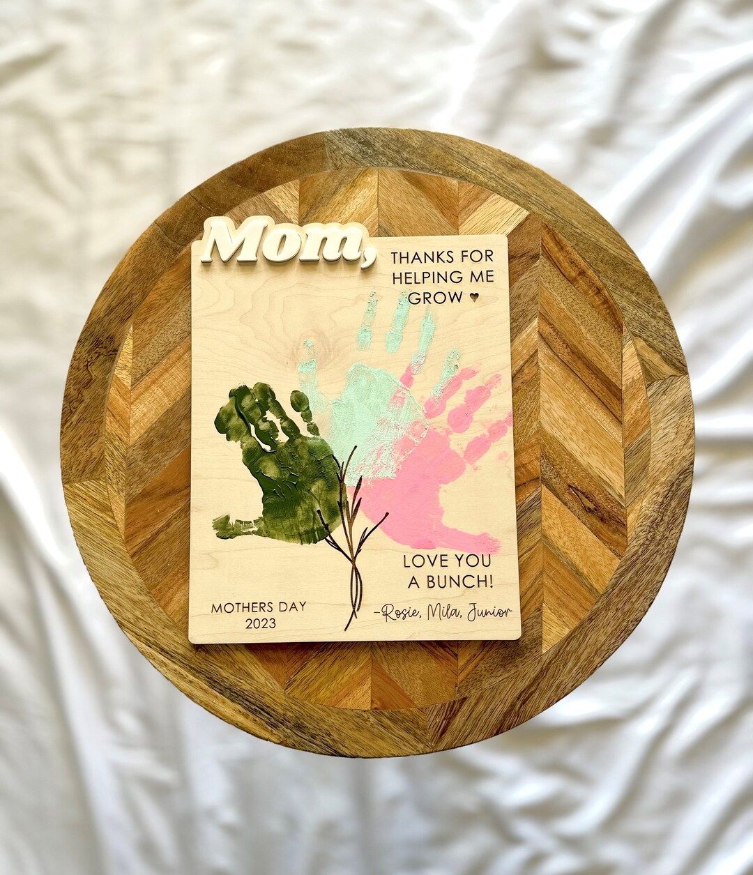 Mothers Day Flower Handprint Bouquet Floral Kids Handprints Gifts for ...