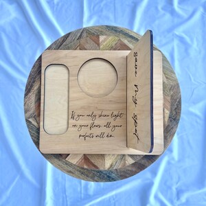 CUSTOM MESSAGE Book Stand Personalized Wooden Book Stand Book Mark Book ...