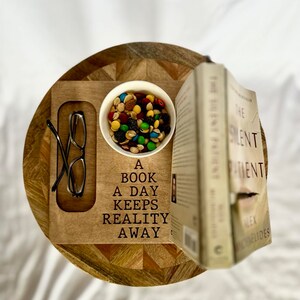 CUSTOM MESSAGE Book Stand Personalized Wooden Book Stand Book Mark Book ...
