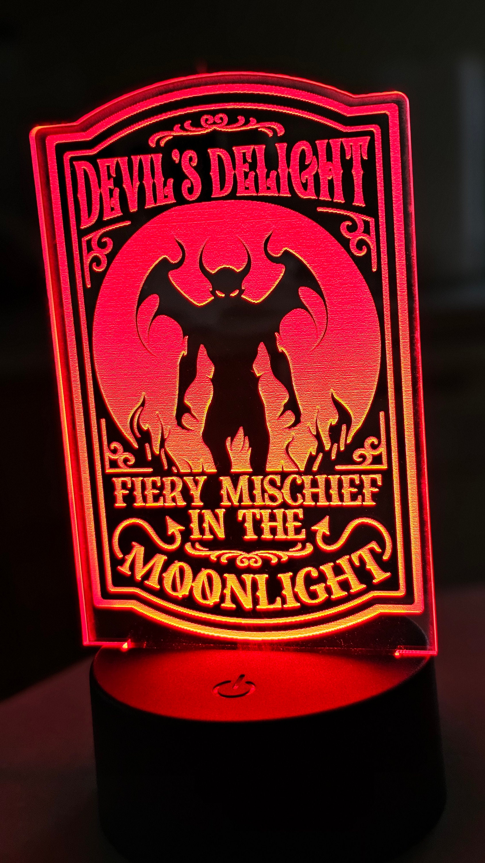 Spooky Halloween LED Sign Depicting a Haunted Mansion, Pumpkin and ...