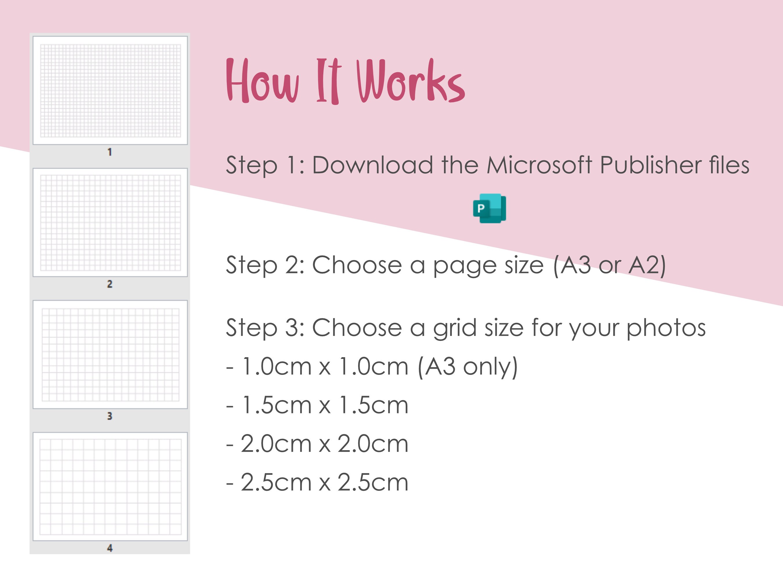 Photo Collage Age Sign Template, Microsoft Publisher, Custom Brithday ...