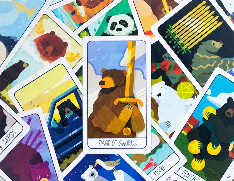 The Bearot Deck - A Bear Themed Tarot Deck - Etsy