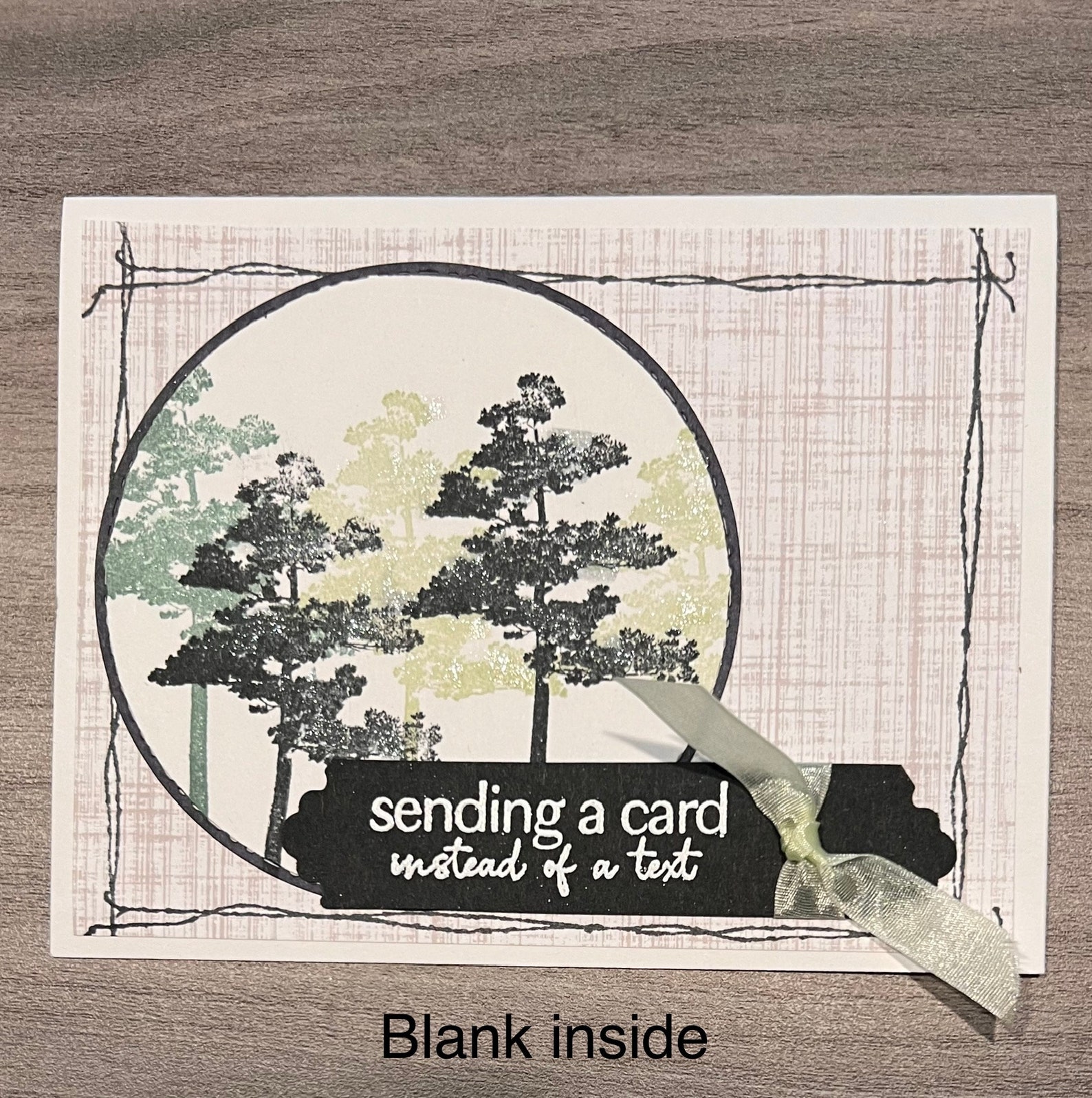 Notecard Greeting Card Sending a Card Instead of a Text - Etsy