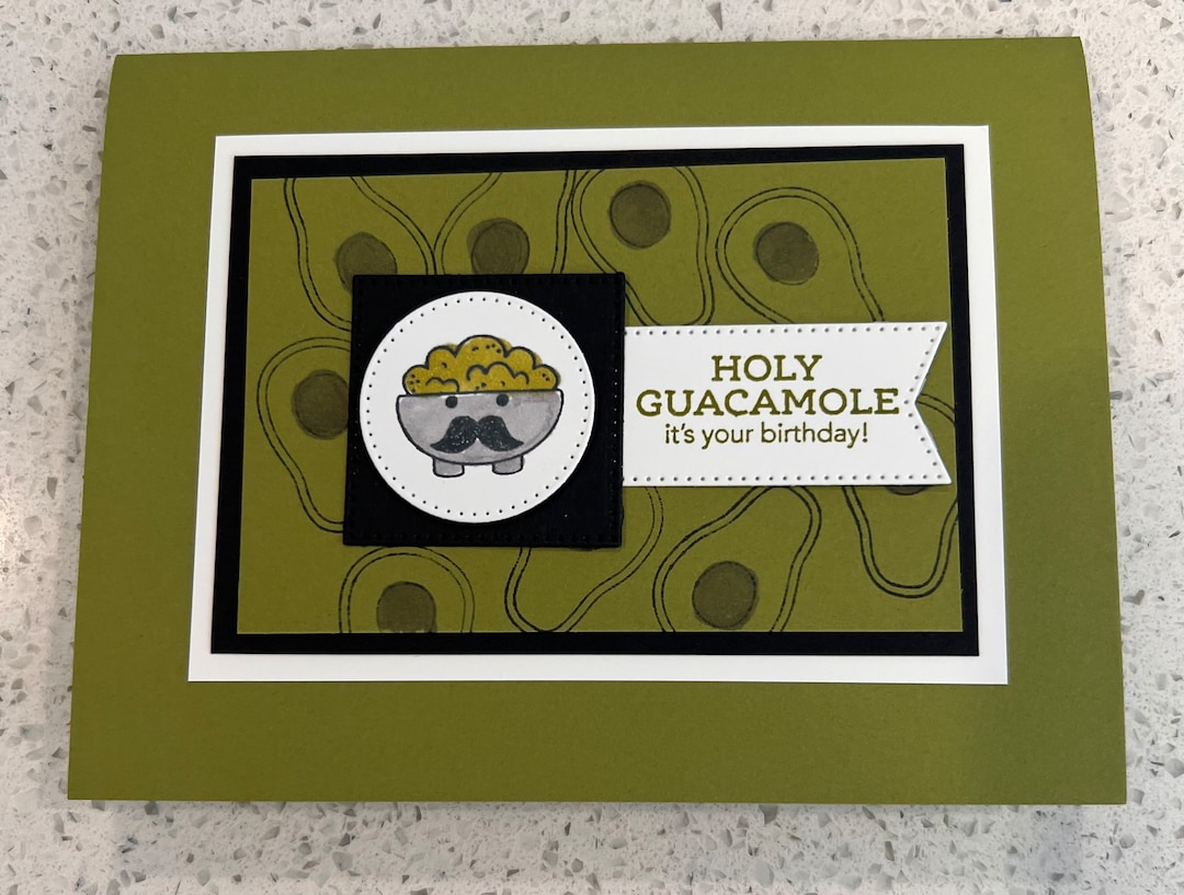 Holy Guacamole It’s Your Birthday Handmade Greeting Card Stampin’ Up - Etsy