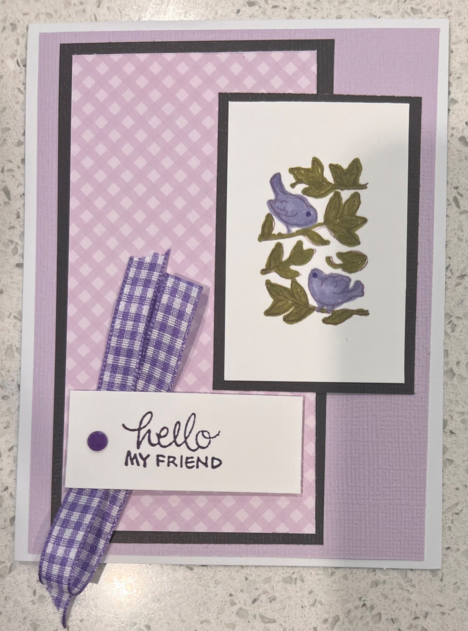 Hello My Friend Handmade Greeting Card - Etsy
