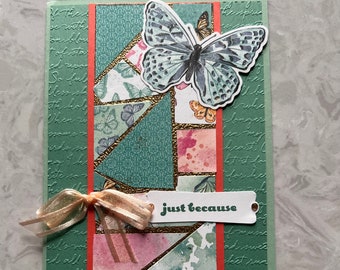 Greeting Card Just Because Printable Last Minute Instant Download DIY ...