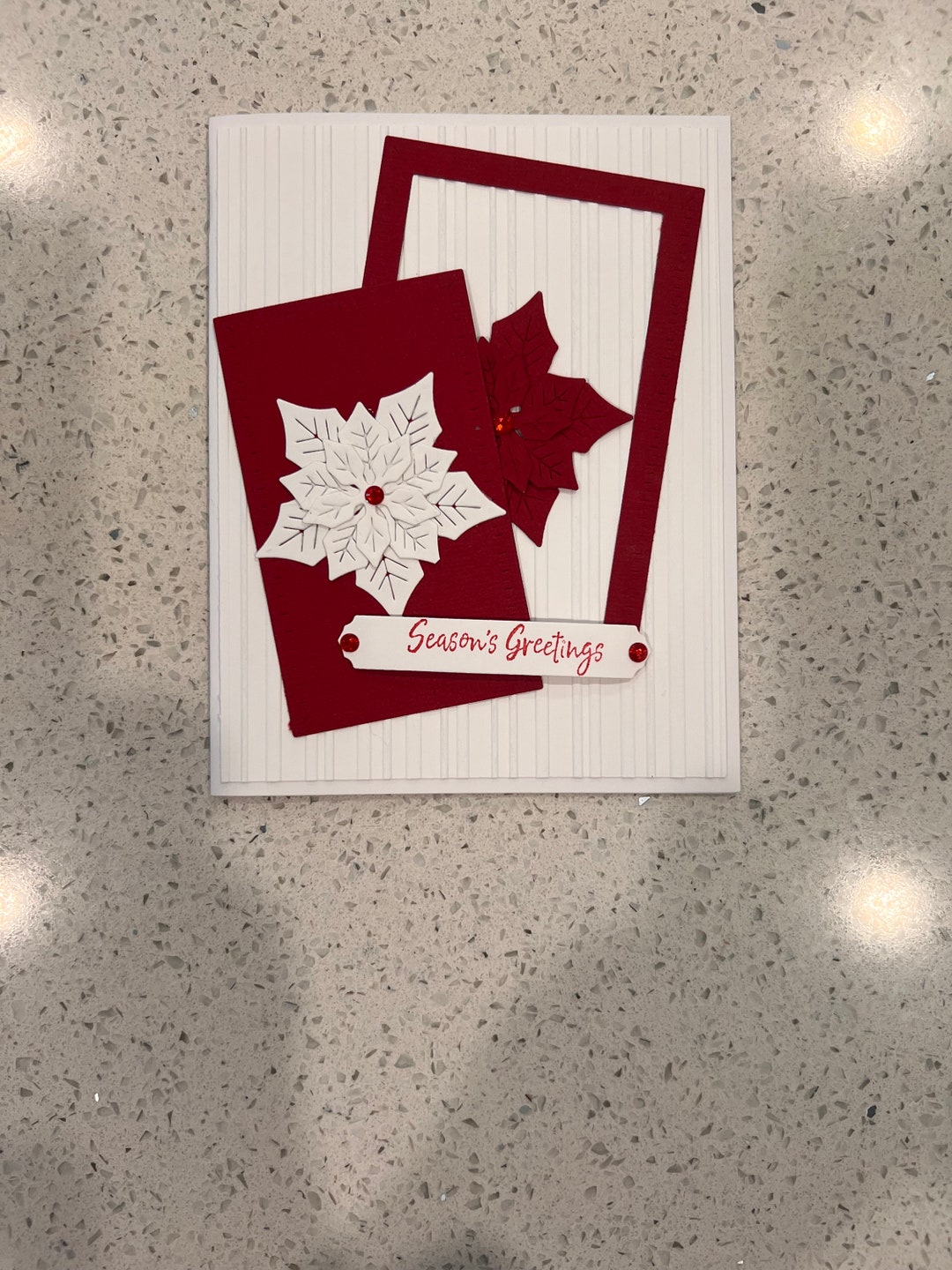 Season’s Greetings Handmade Card - Etsy