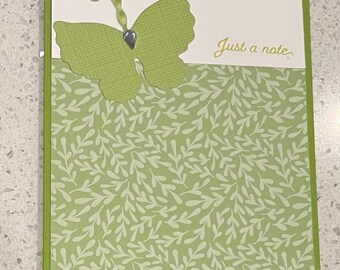 Just a Note Handmade Greeting Card - Etsy