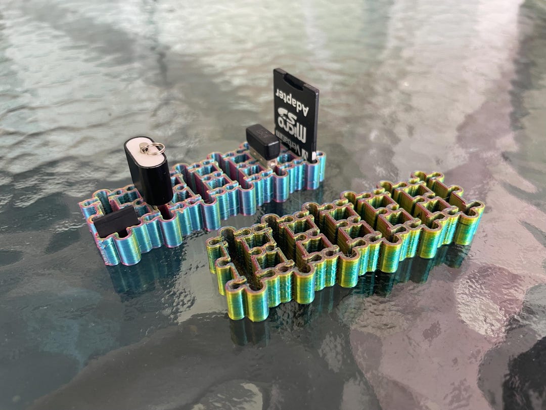 USB, SD & Micro SD Card Holder – Compact Desk Organizer With 4 or 6 ...