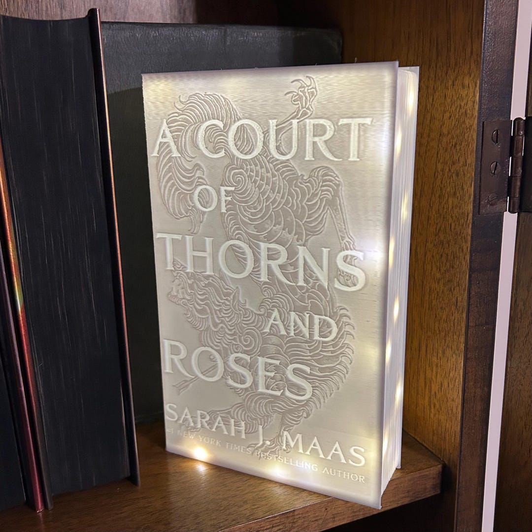 ACOTAR Book Replica | Light up Book | Decorative Book Decor | Cover Art ...