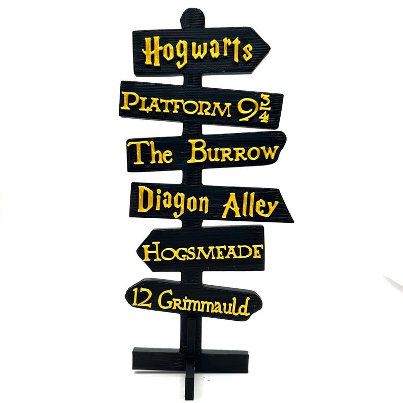 Wizard Ways Sign Post | Bookish Decor | Magic | Gift | 3D Print - Etsy