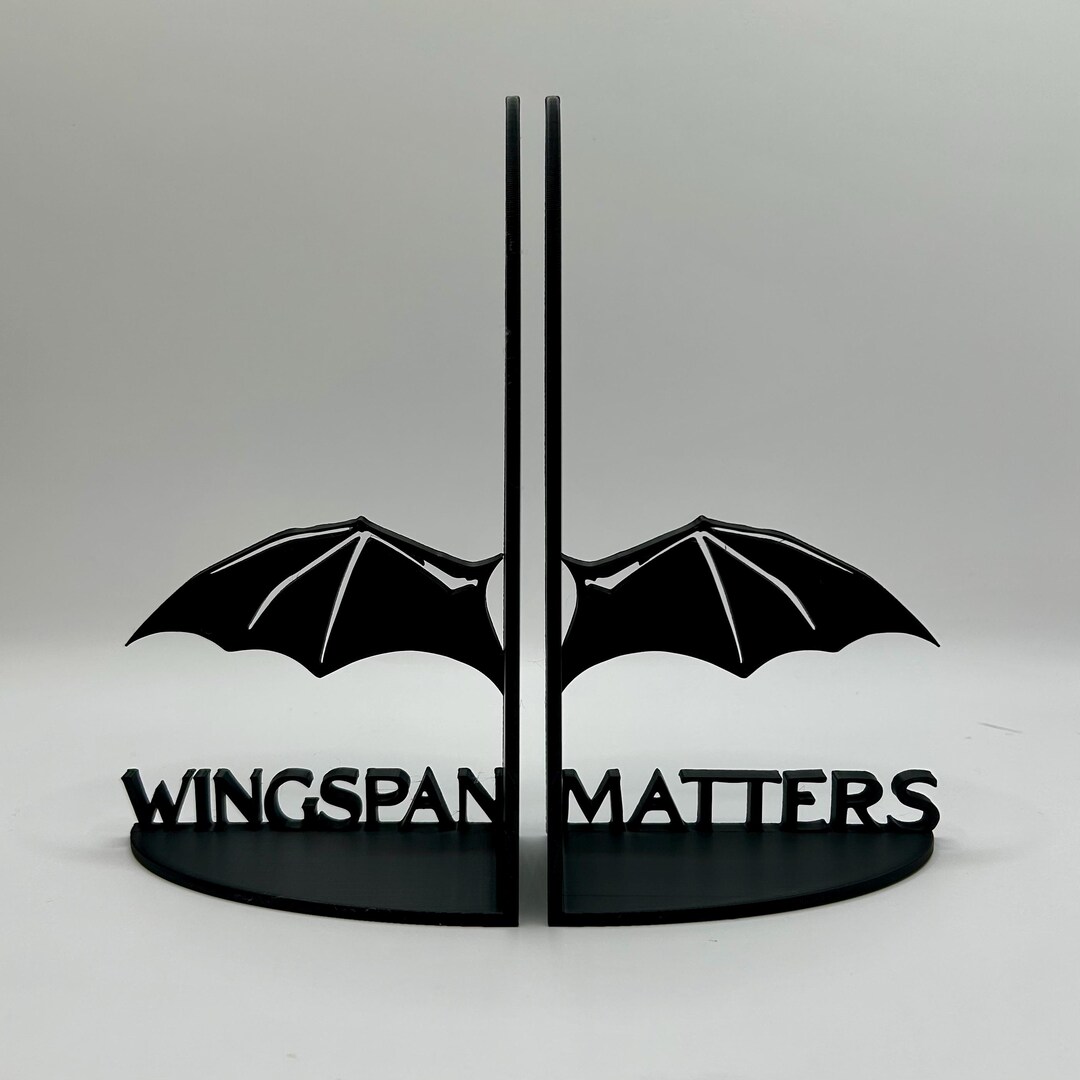 Wing Bookend Set | Decorative Book Ends | Wingspan Matters Bookends ...