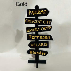 Fantasy Sign Post | Bookish Decor | Romantasy| Gift | 3D Print - Etsy