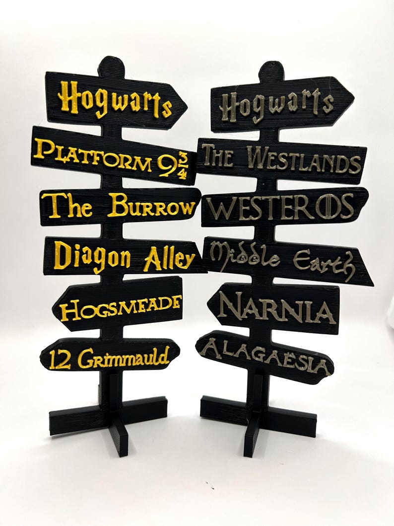 Wizard Ways Sign Post | Bookish Decor | Magic | Gift | 3D Print - Etsy