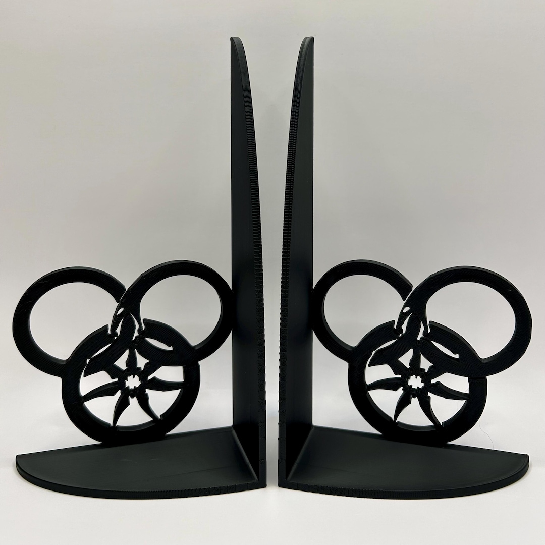 Wheel Bookend Set | Decorative Book Ends | Symbol Bookends | 3D Print ...