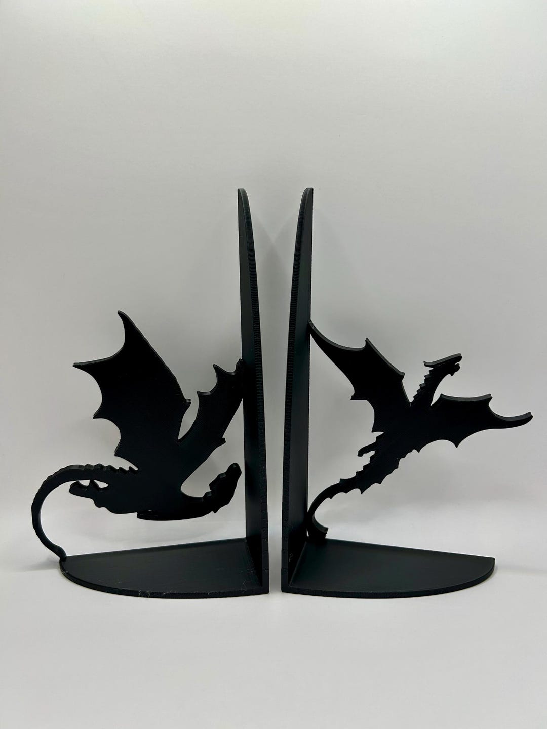 Dragon Bookend Set | Decorative Book Ends | Chapter Art Bookends | 3D ...
