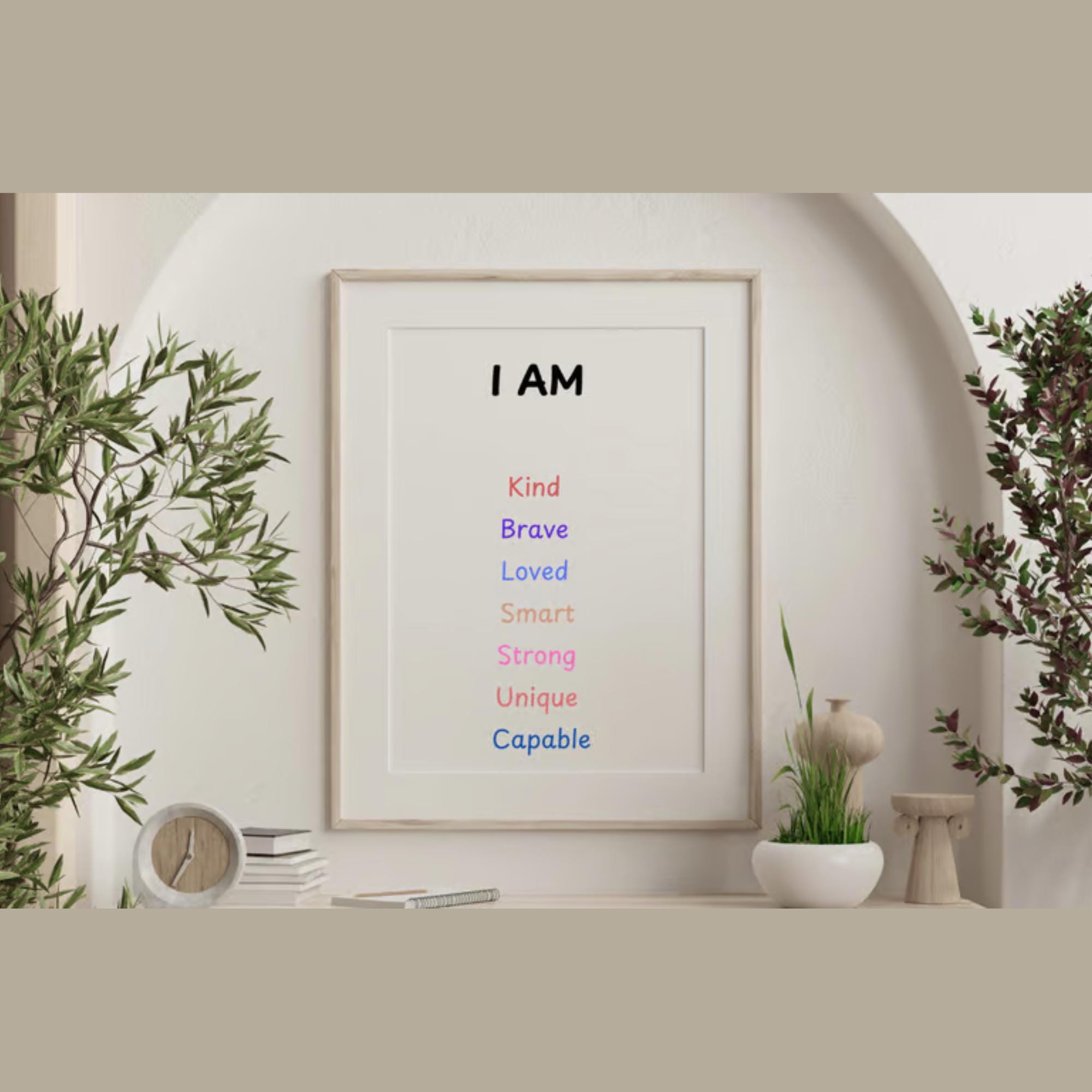 Daily Affirmations Printable Poster, Positive Affirmations ...